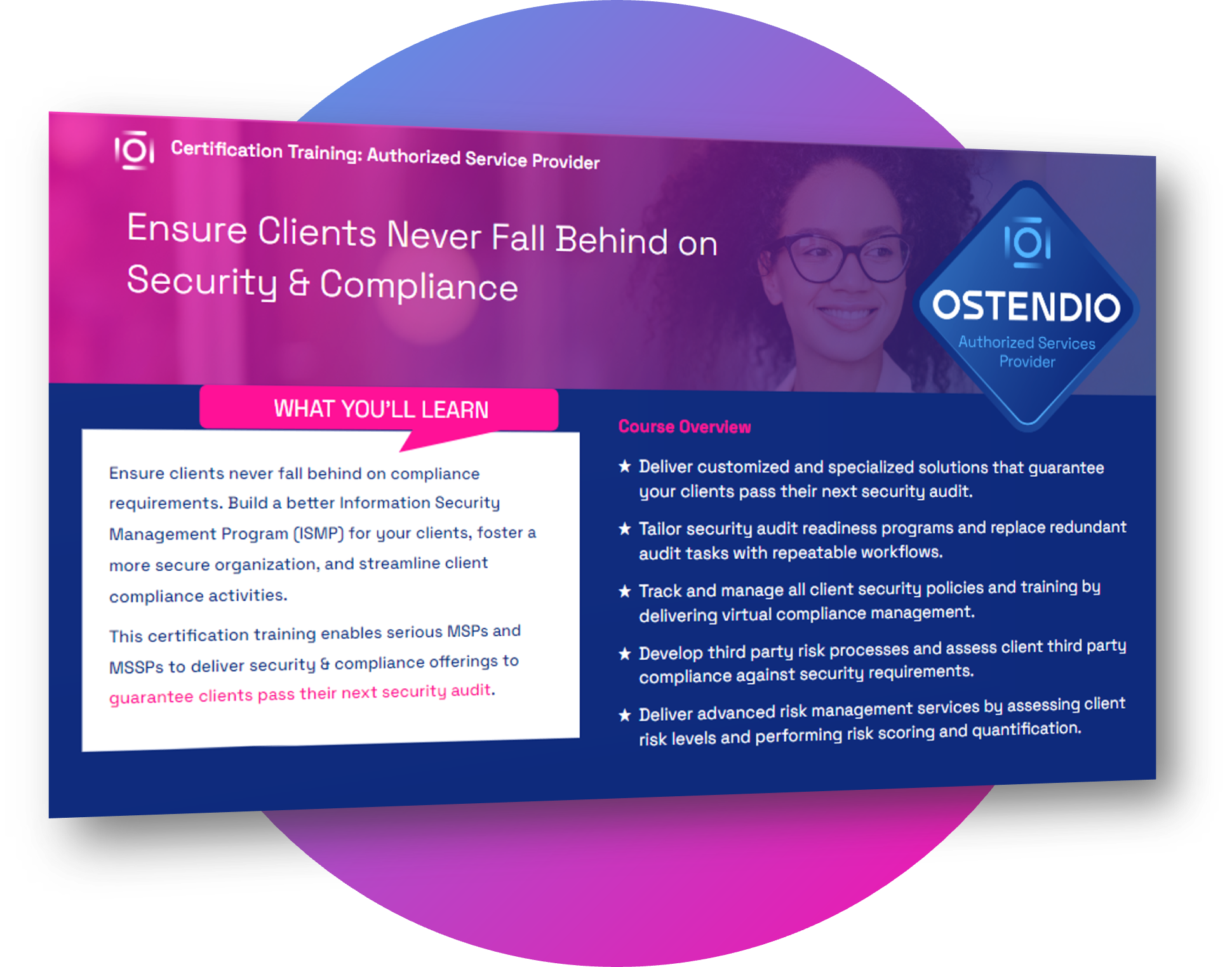 Ostendio Certification Training: Authorized Service Provider